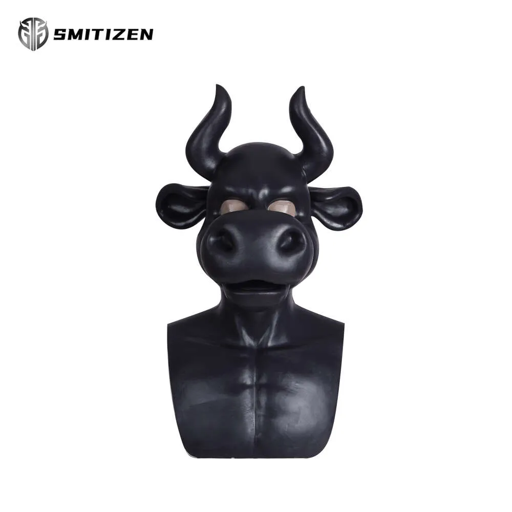 Realistic Cow Monster Mask - Silicone Animal Head Mask for Cosplay ...