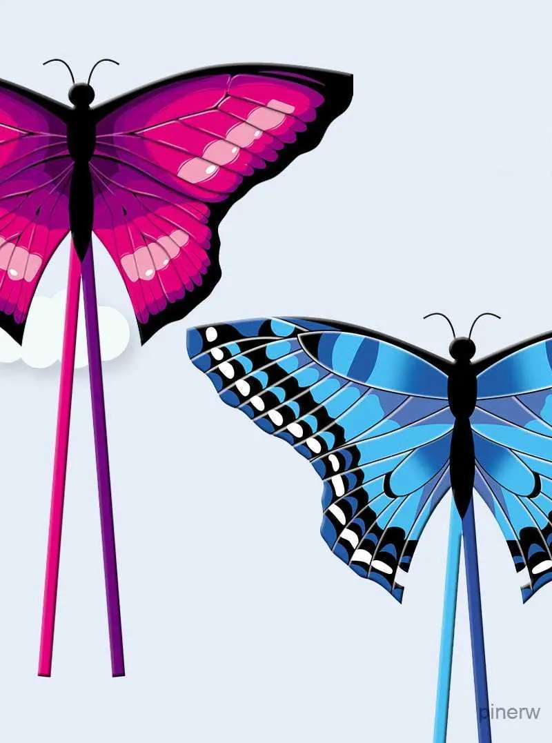 Colorful Butterfly Kites - Premium Ripstop Nylon, Durable Kite String ...