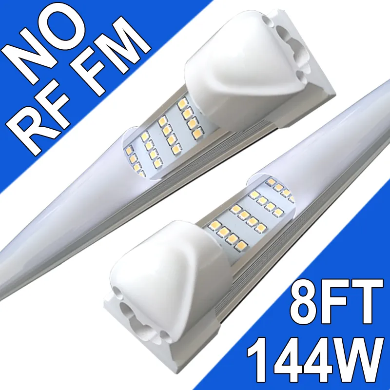 Luz LED Para Tienda De 8 Pies, 144W 144000LM 6500K, Luces De Tubo LED ...
