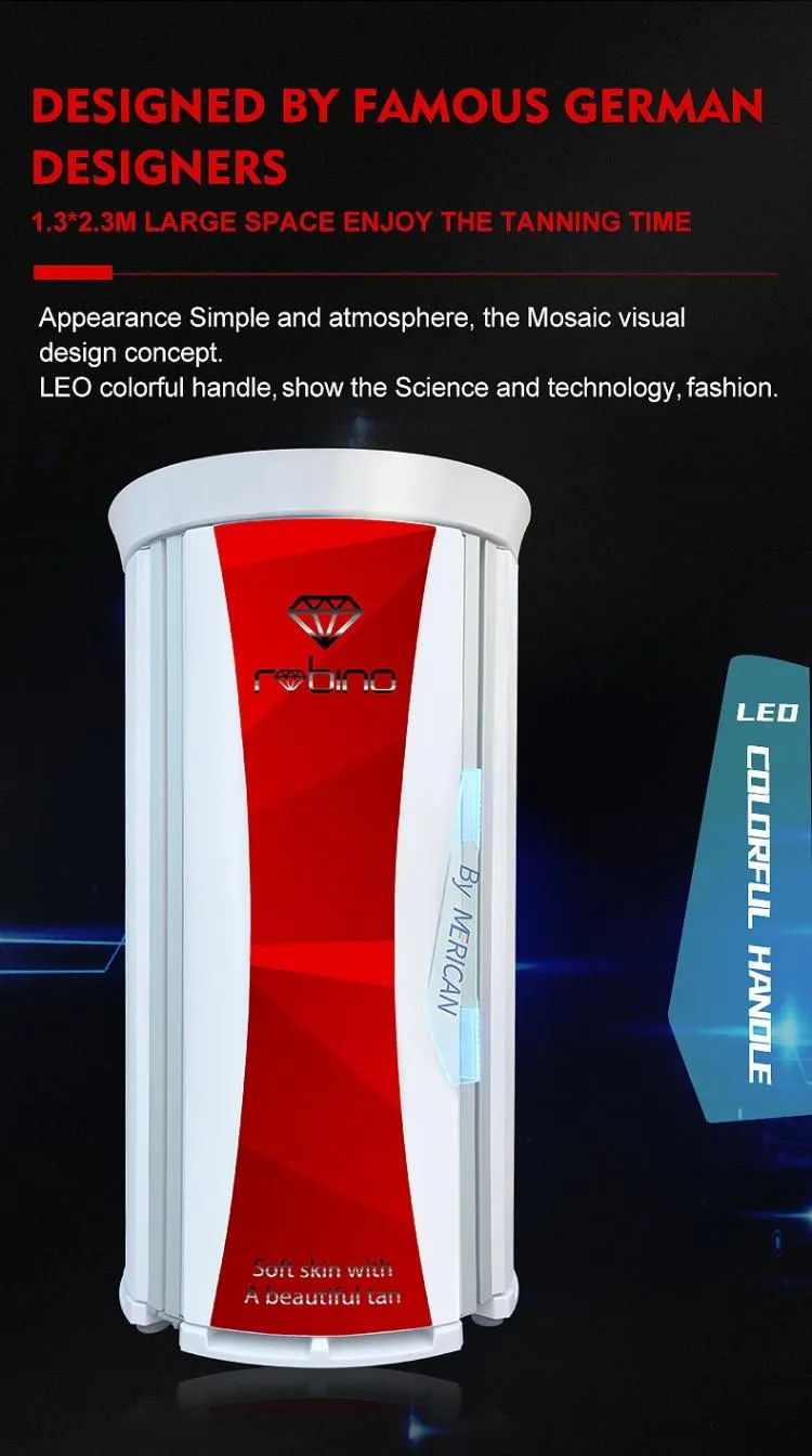 2024 UV LED Capsule Vertical Solarium: Red Infrared Light Collagen ...