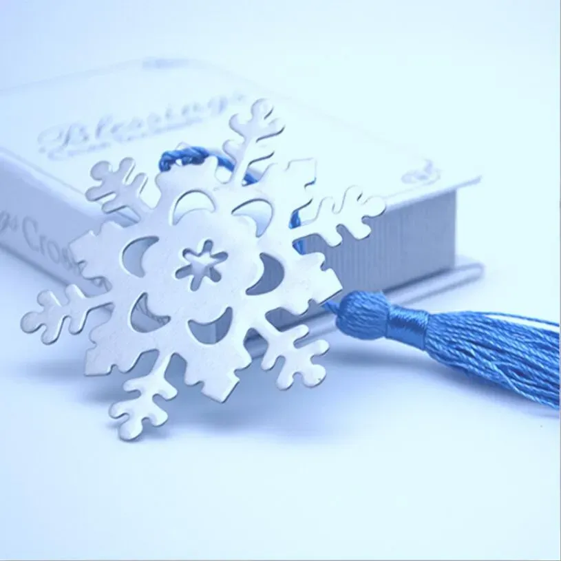 Elegant Snowflake Bookmarks with Tassel - Gift Boxed Wedding & Party ...