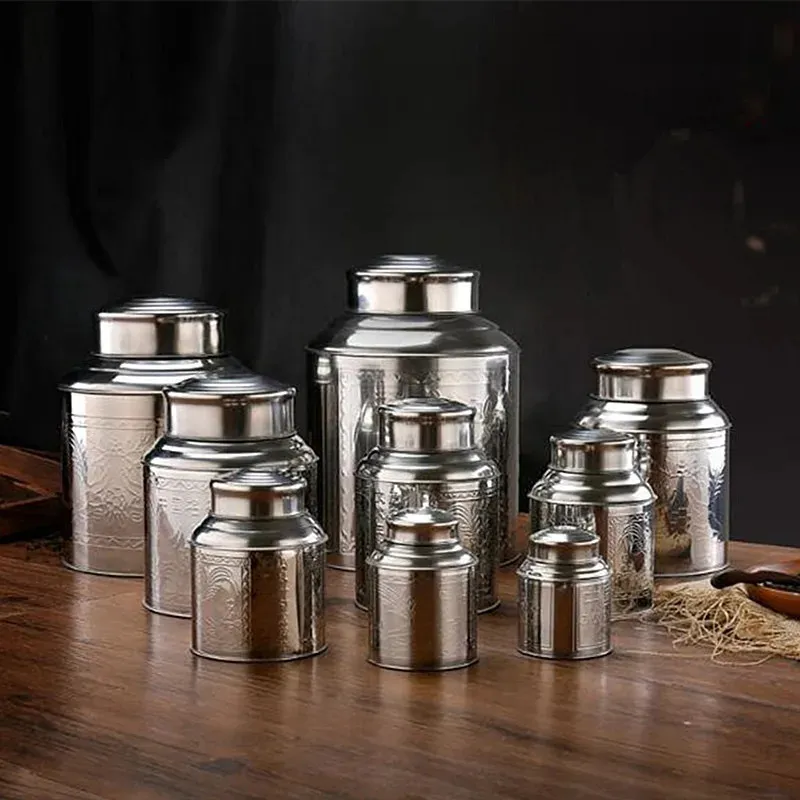 DHgate.com:Sleek Stainless Steel Tea Caddy: Portable Mini Metal Box for ...