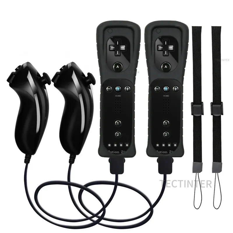 DHgate.com:Enhanced Wireless Wii Controller Set - Gamepad & Nunchuck Remote with MotionPlus for ...