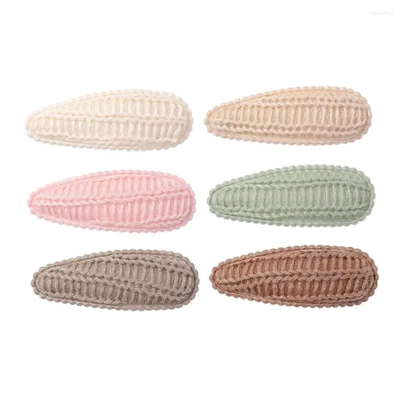 DHgate.com:Hair Accessories Knitted Hairpins 6 Pcs Wool Women Clips ...
