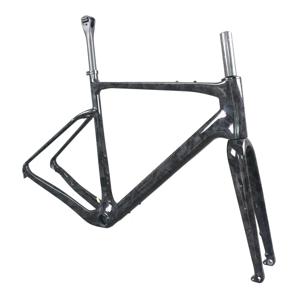 DHgate.com:Gray Ripple Paint Disc Brake Gravel Bike Carbon Fiber Frame ...
