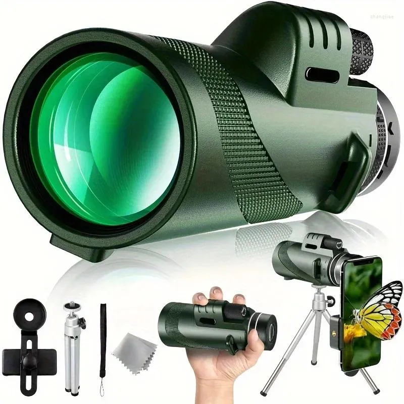 DHgate.com:80x100 Monocular Telescope with Phone Clip and Tripod for ...
