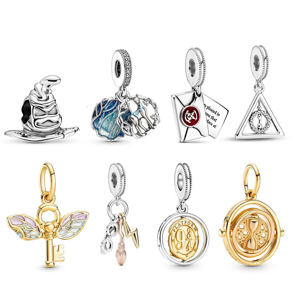 DHgate.com:18K Gold Angel Magic Wand Charm Beads Fit Original Charm ...