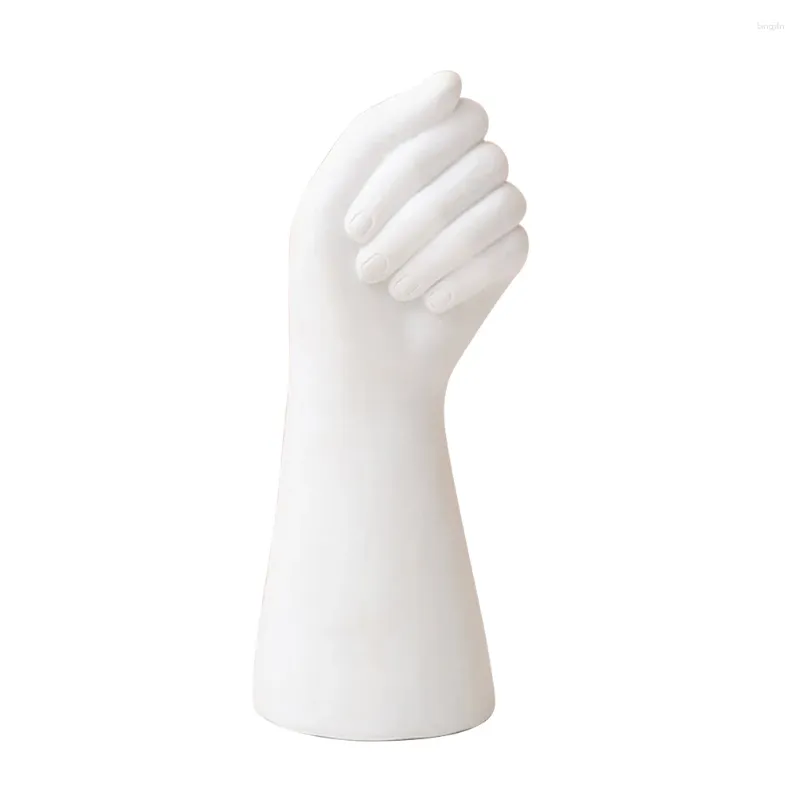 Hand Shaped Glass Cast Resin Flower Vase Pen Container For Nordic Style ...