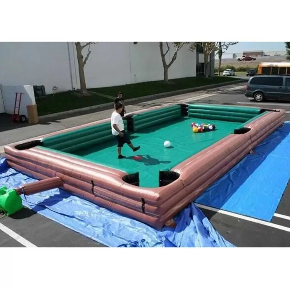 Giant Inflatable Snooker Football - Human Billiards Game, 8x5m/9x6m ...