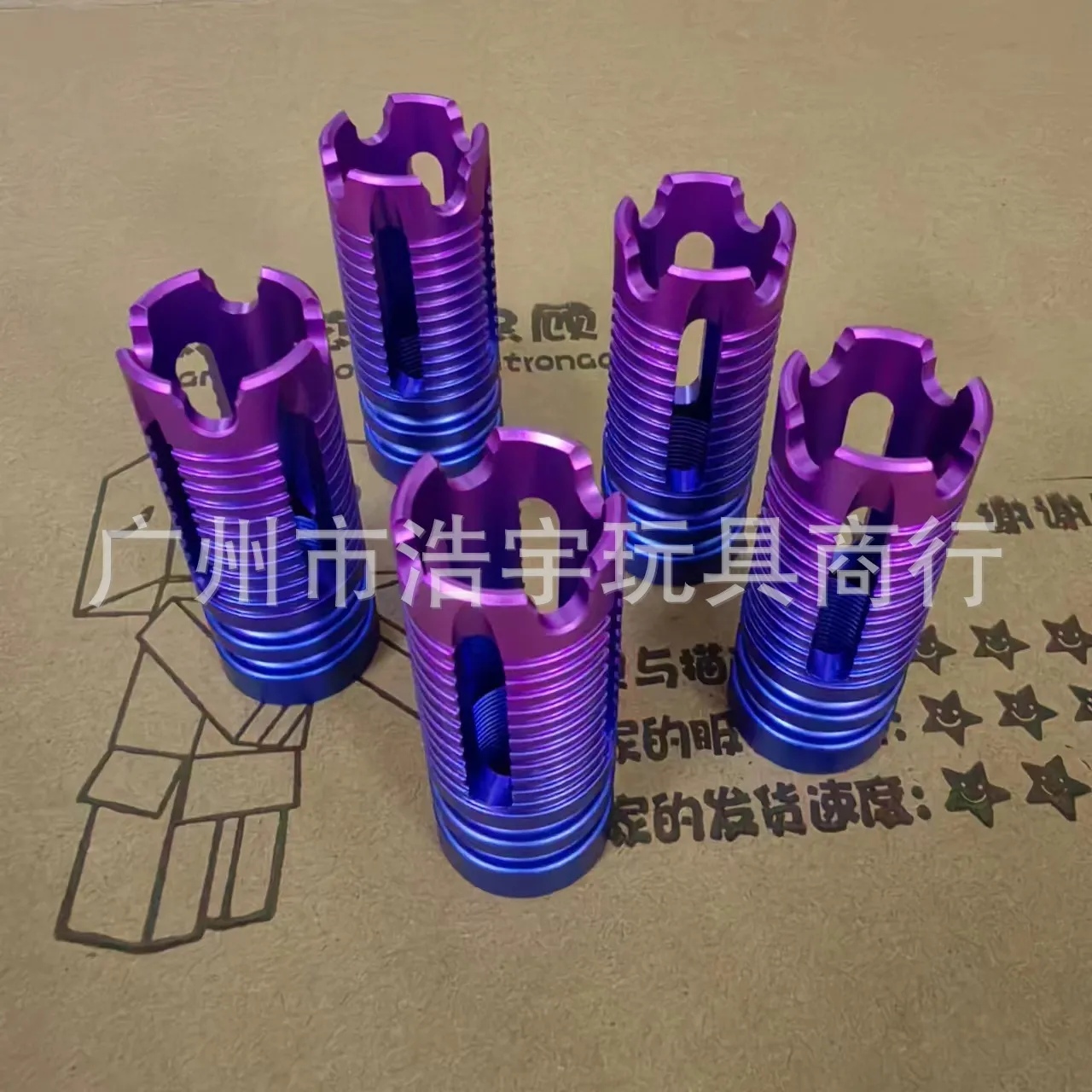 DHgate.com:Gradient 14MM Reverse Teeth Bird Cage Flash Hider for HK416 ...