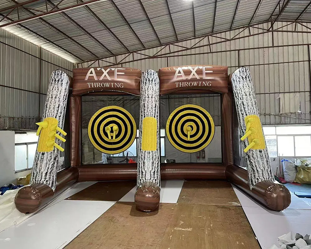 Outdoor Inflatable Interactive Axe Throwing Carnival Sports Athletic ...