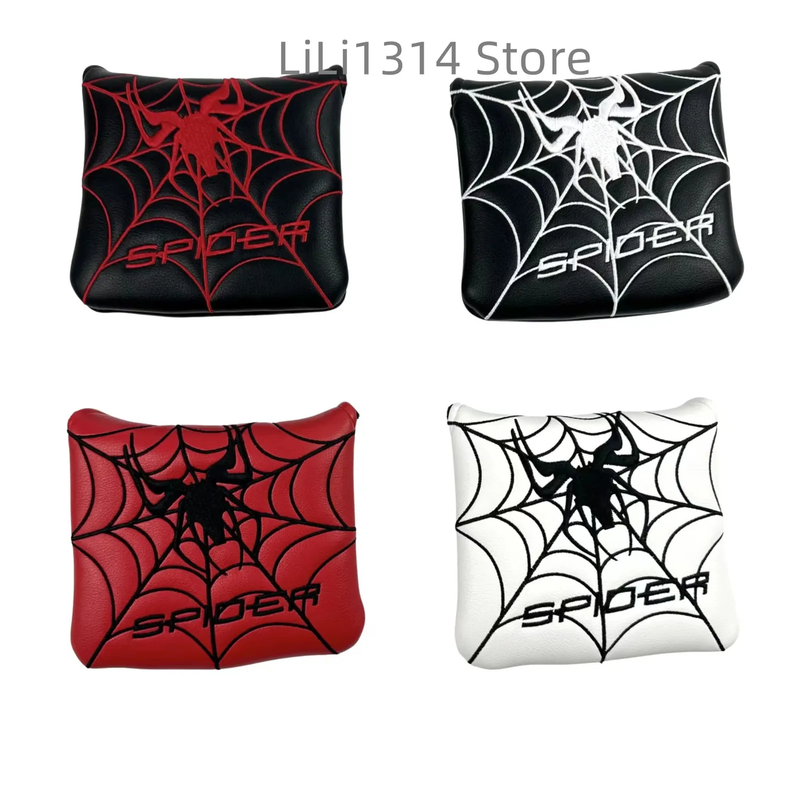 DHgate.com:Spider Embroidery Golf Putter Cover, PU Leather Large Mallet ...