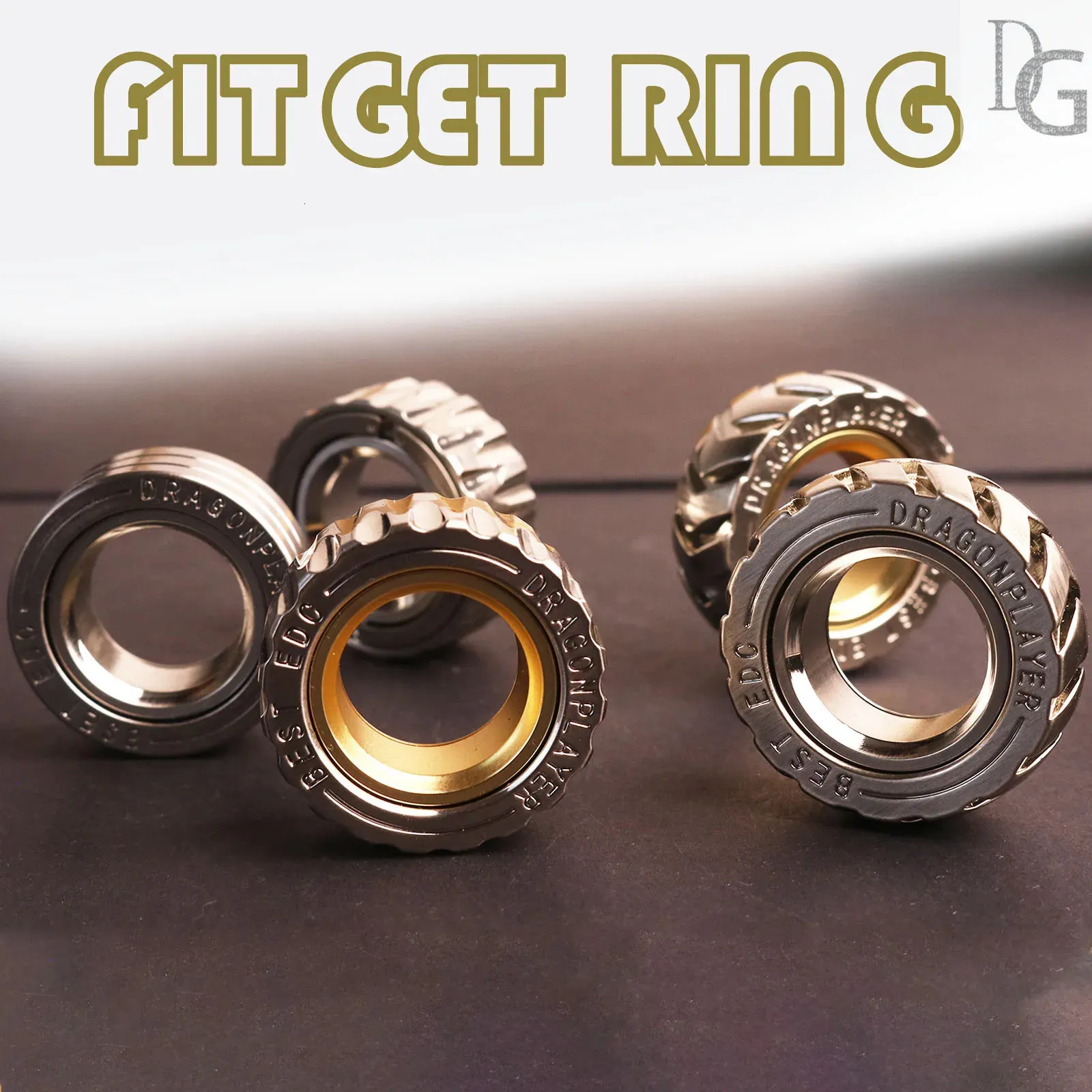 Magnetic Fidget Rings - Stress Relief Toy, Sensory Fidget Toy with ...