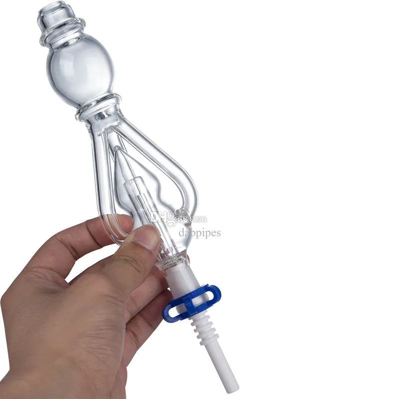 NC059 Dab Rig Nectar Collector Glass Bong Pipes 14mm Titanium Quartz ...