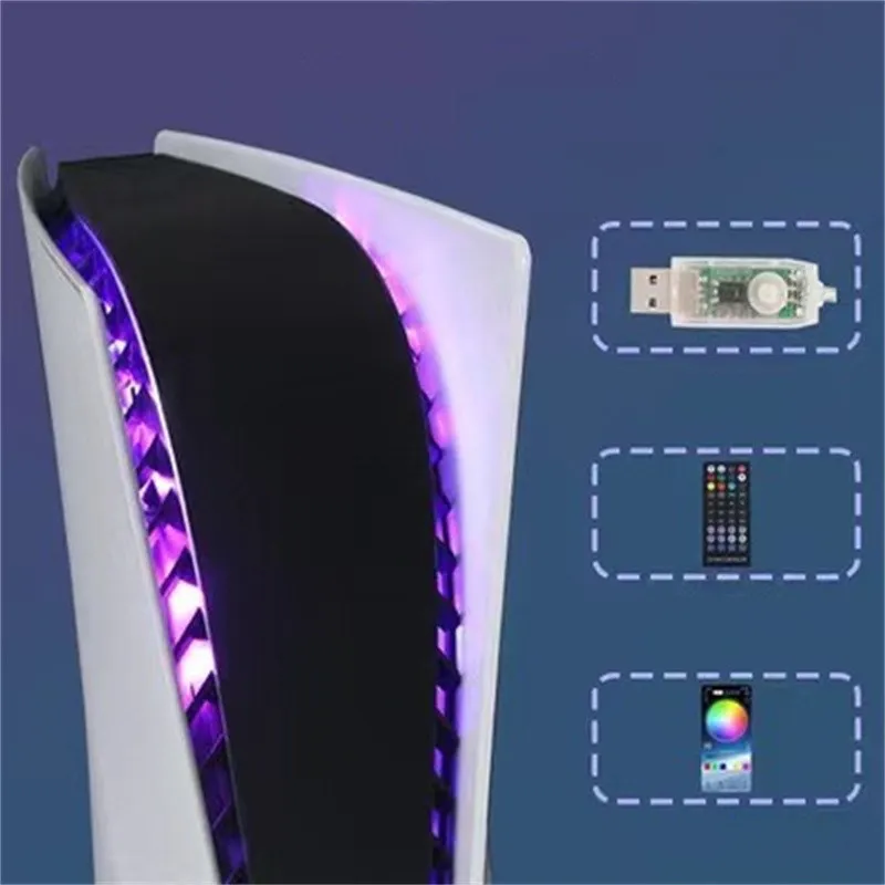 Ps5 Led Console Ambient Light Bar: Dazzle Decoration With Remote ...
