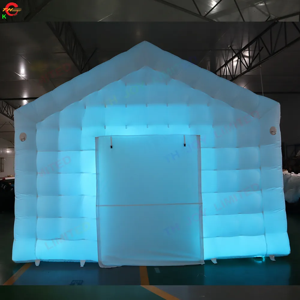 Inflatable Air Tent Disco Cube With Party Fog Machine Custom Nightclub ...