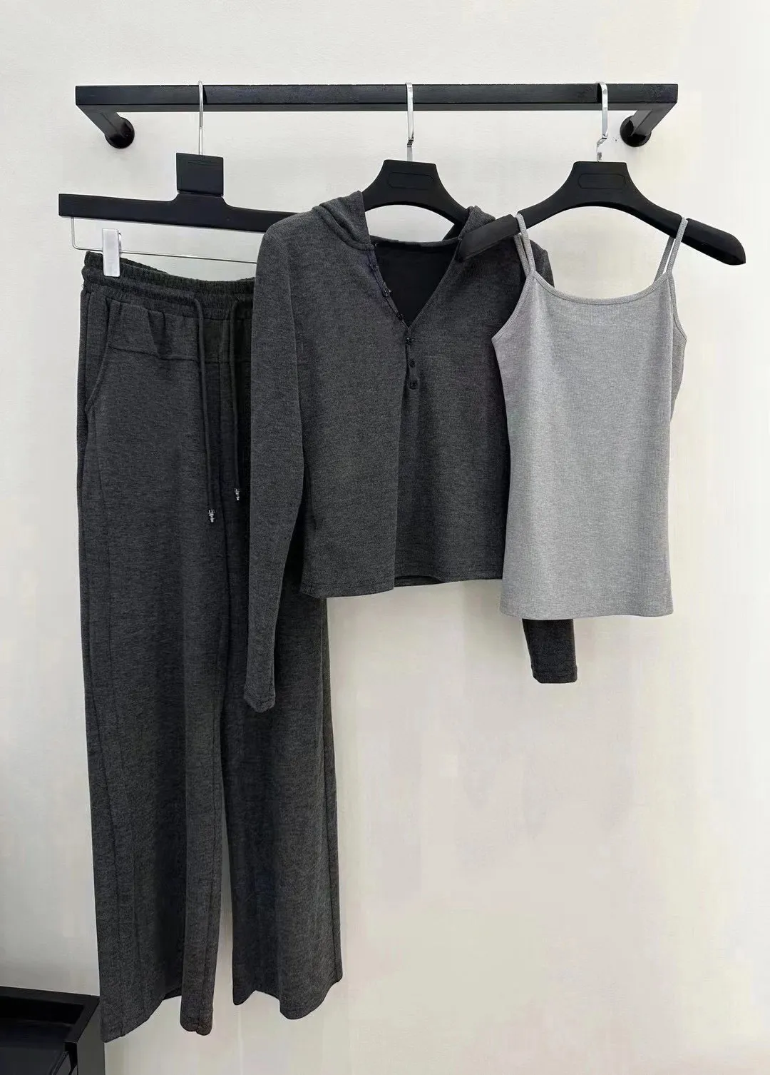 Elegant Women's 3-Piece Tracksuit Set - Spring/Autumn Cardigan, Pants ...