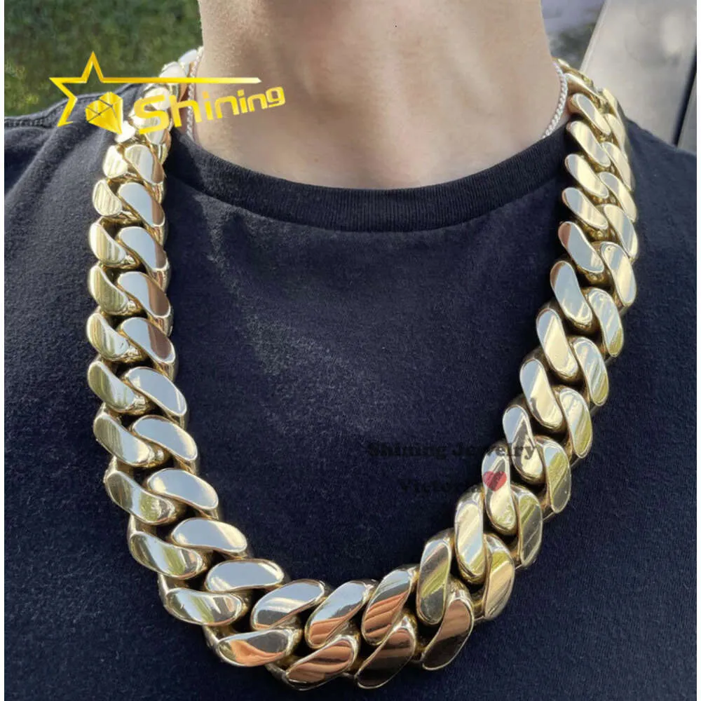 Men's Hip Hop Chain: 14k Gold Plated 999 Silver Cuban Cufflinks ...