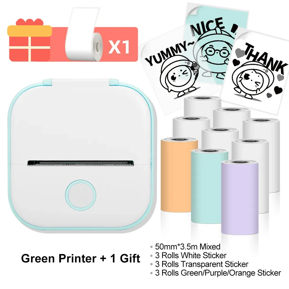 Mini Portable Thermal Printer: Wireless Pocket Printer for Labels ...