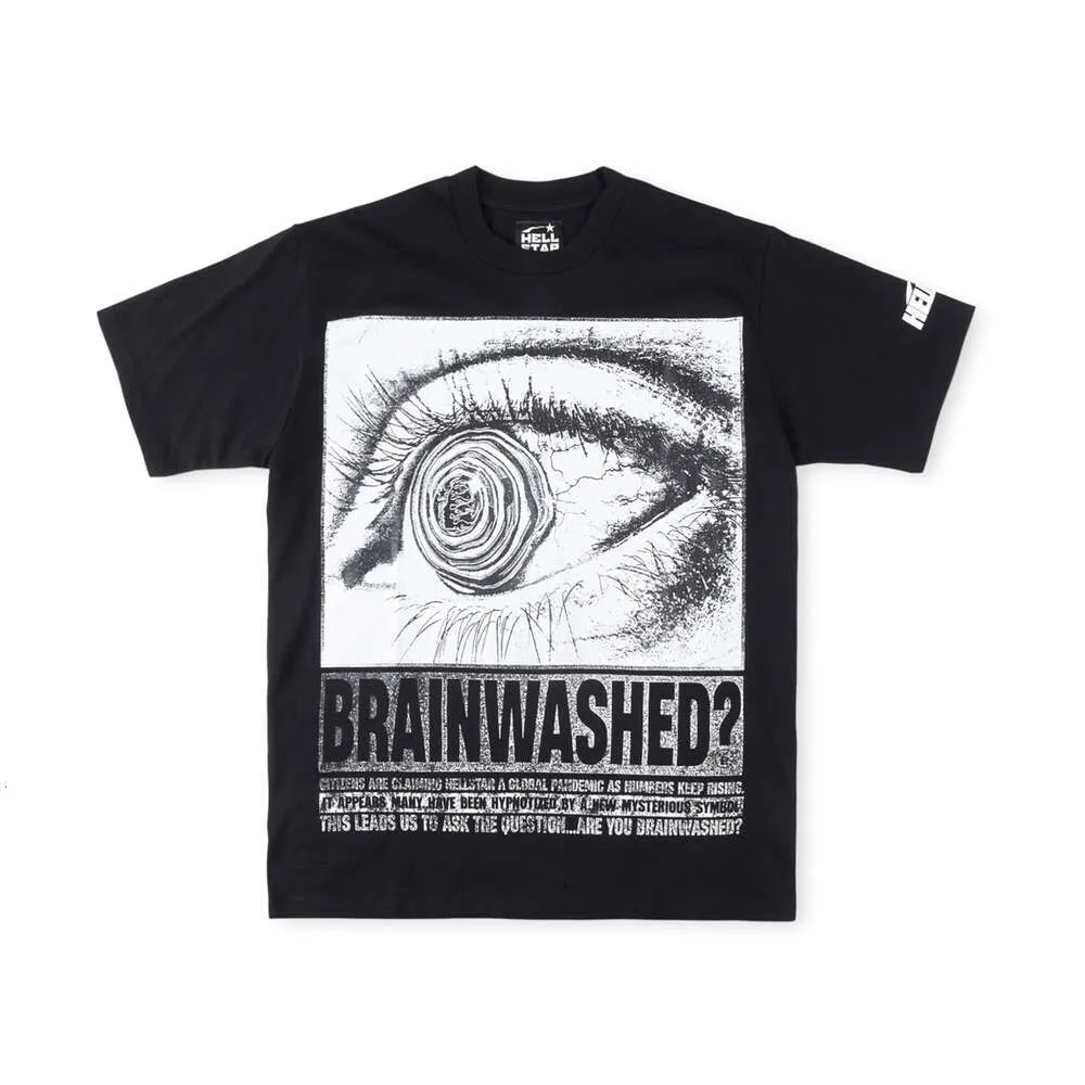 Hellstar 24SS Designer Hip Hop Hellstar Studios Eye Letters Print Print ...