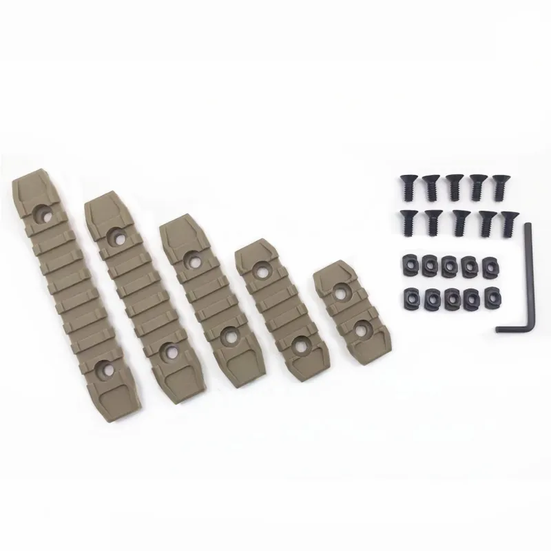Nouveau Rail De Guidage En Nylon ARX 5 Pièces MLOK Universel 20MM Bande ...