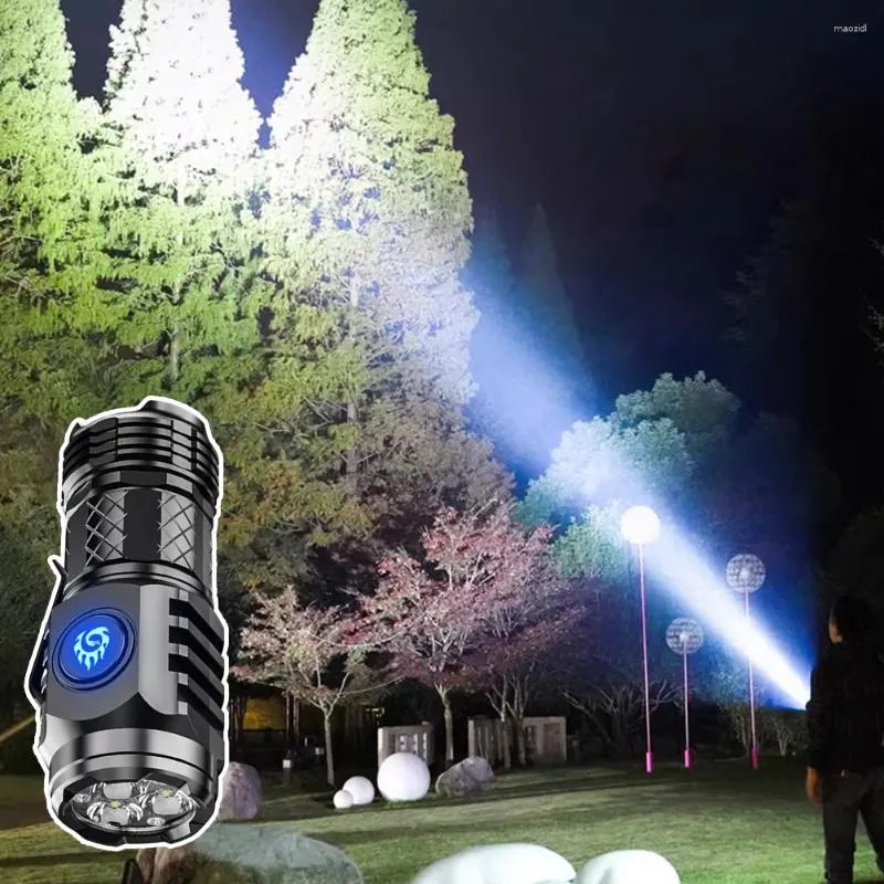 DHgate.com:Flashlights Torches Mini Strong Light With Clip Multi-Uses ...