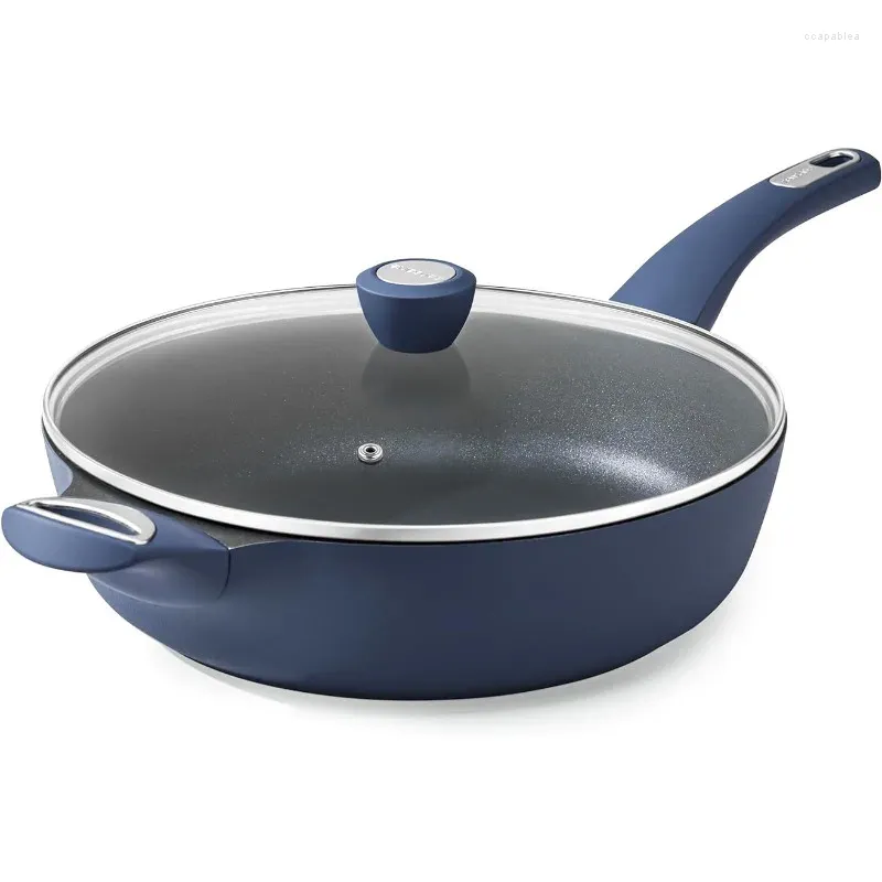 12-Inch Nonstick Frying Pan Skillet - Large 5QT Sauté Pan for Induction ...