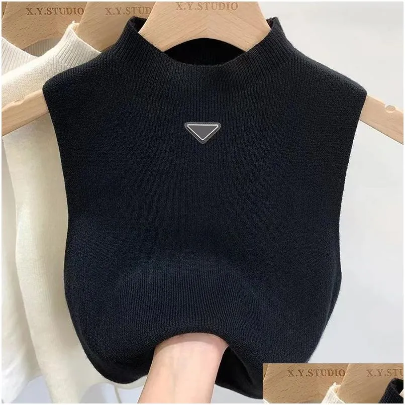 DHgate.com:Designer Round Neck Vest Sweaters for Women, Loose Letter ...