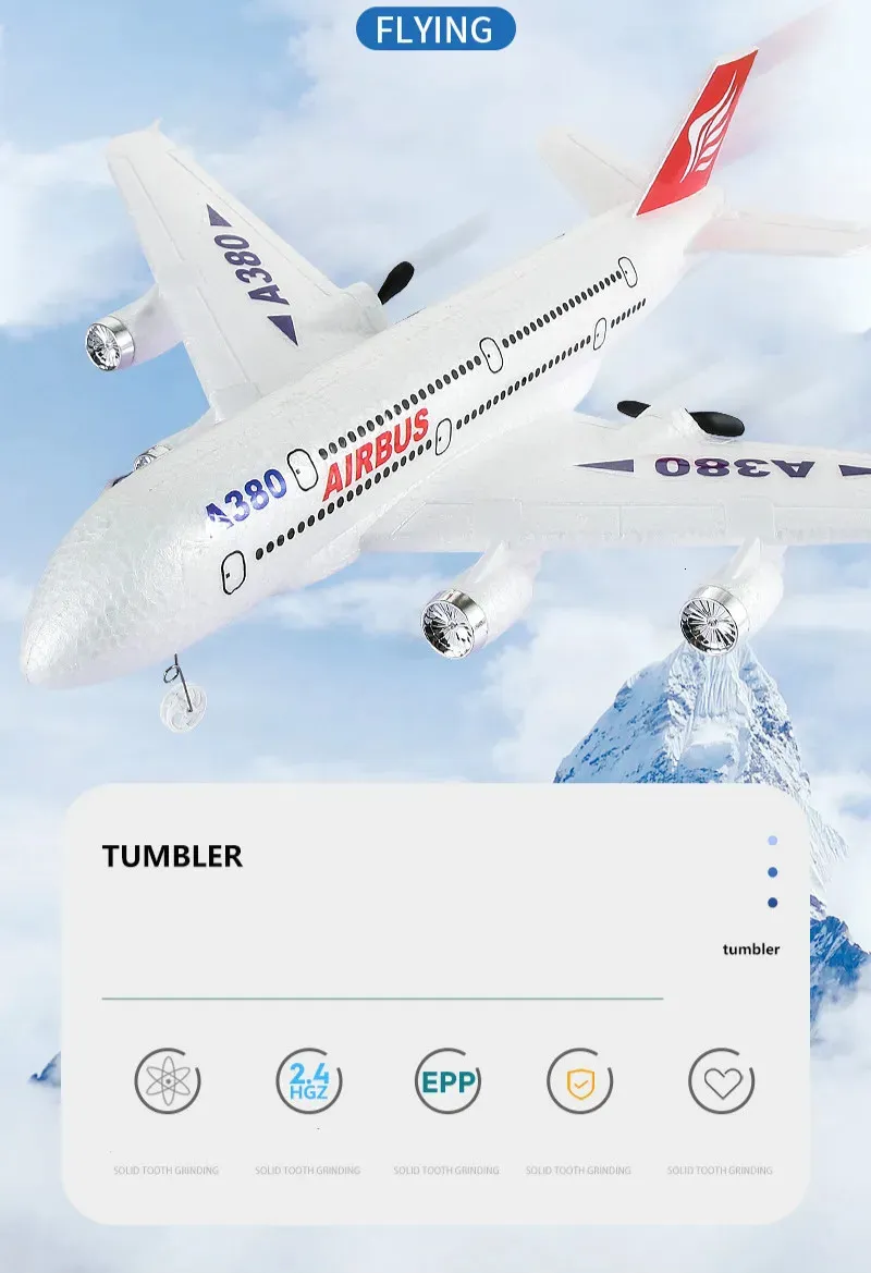 High Flying Airbus A380 Boeing 747 RC Airplane Remote Control Airplane ...