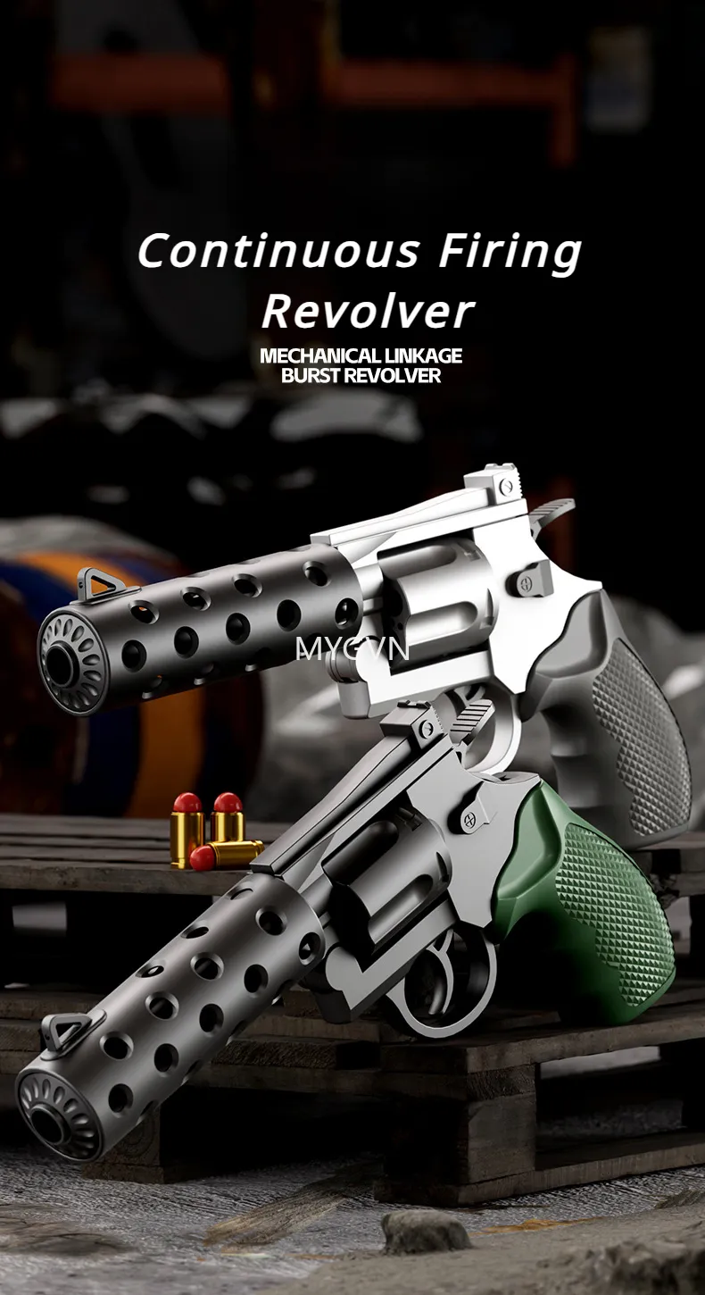 Realistic Toy Revolver With Soft Bullets & Ejection ... From Cooltoygun ...