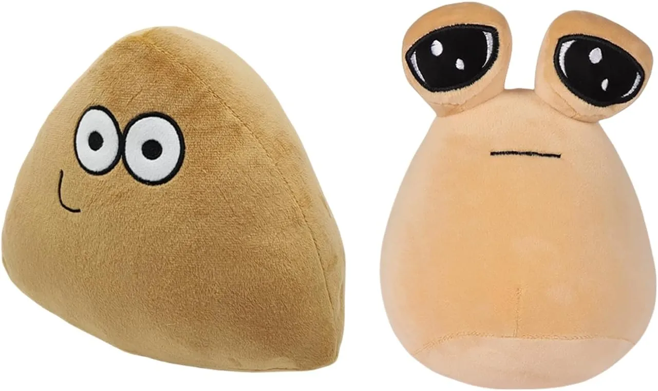 Pou Plush Kawaii Cut Alien Pou Plushies Doll Toy Soft Stuffed Animals ...