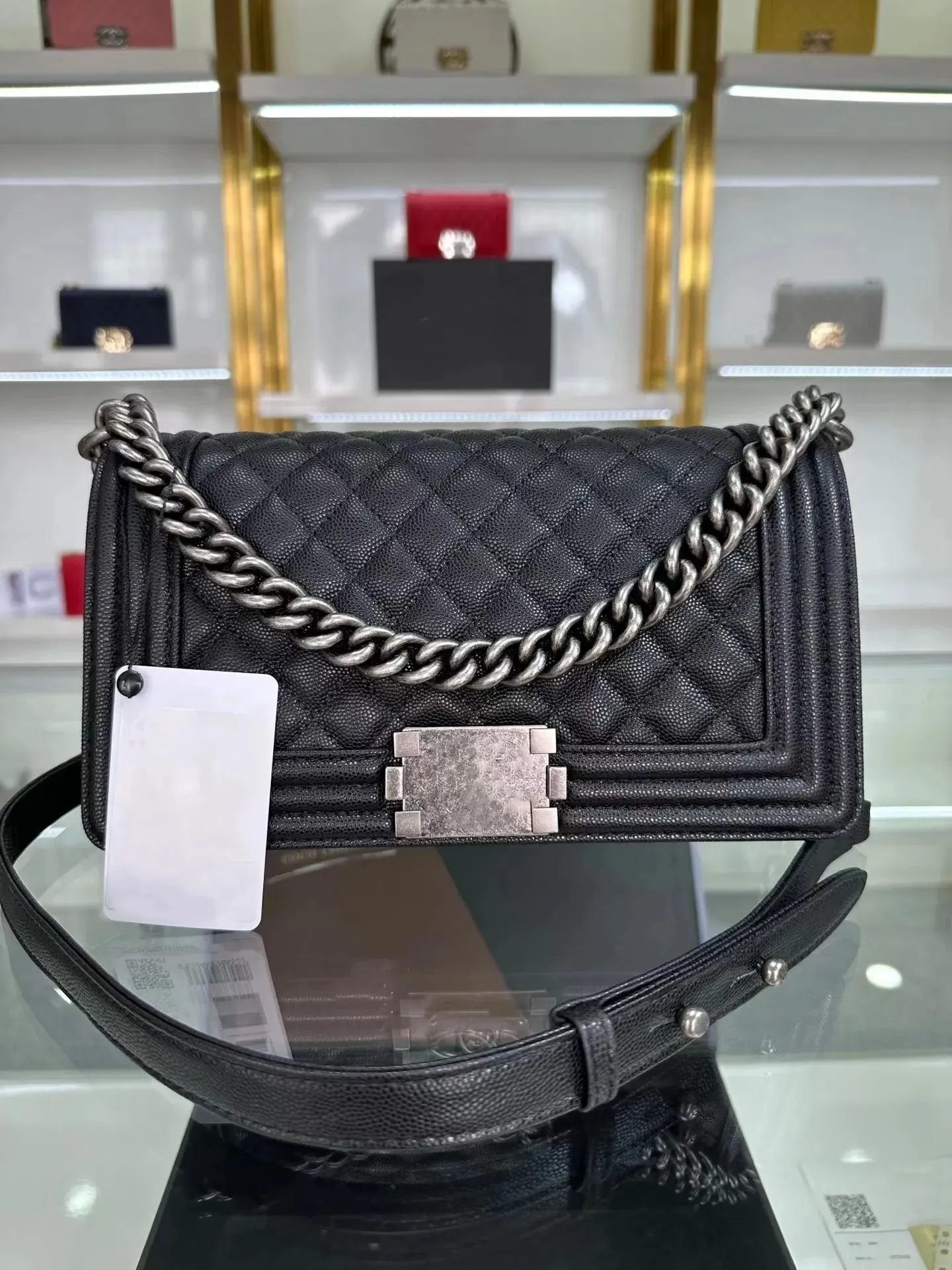 DHgate.com:Designer Leather Quilted Double Bag Purse with Shoulder ...