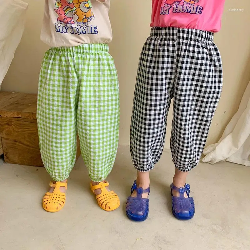 DHgate.com:Plaid Casual Kids Trousers, Thin Ninth Boys and Girls Pants ...