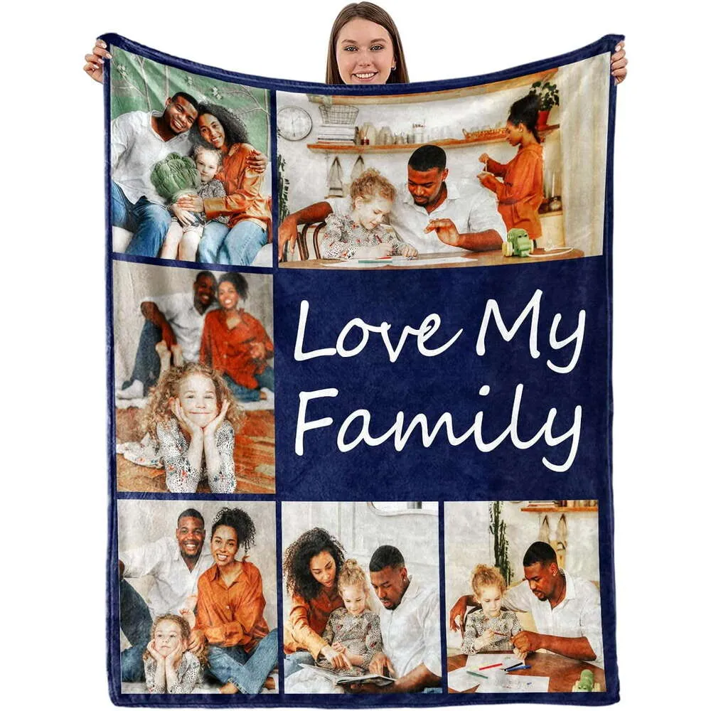Personalized Photo Blanket for Couples - Custom Flannel Throw, Unique ...