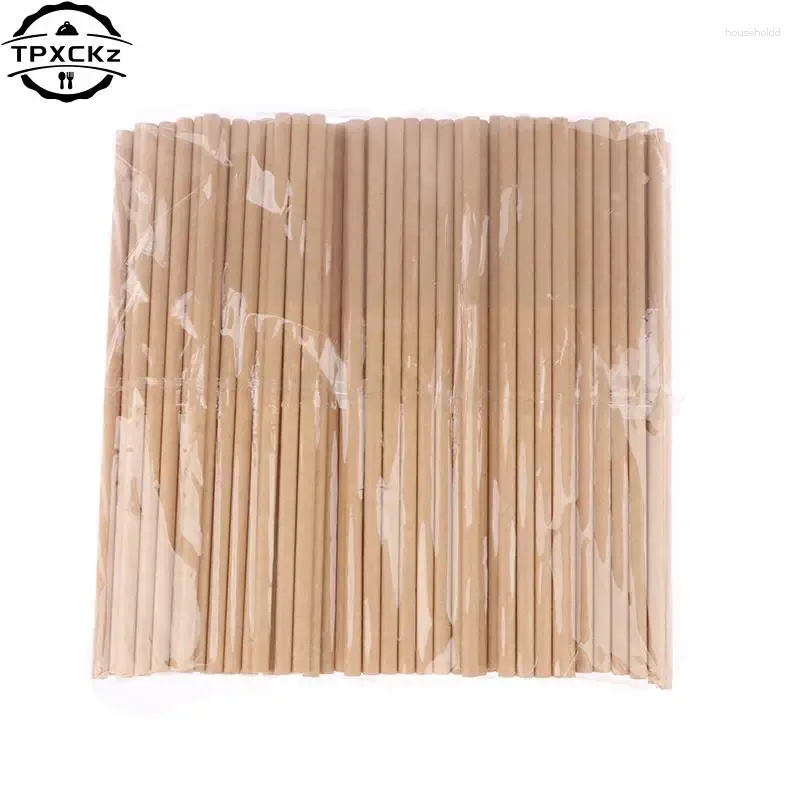 Eco Kraft Paper Party Cups & Straws - Vintage Disposable Drinkware for ...