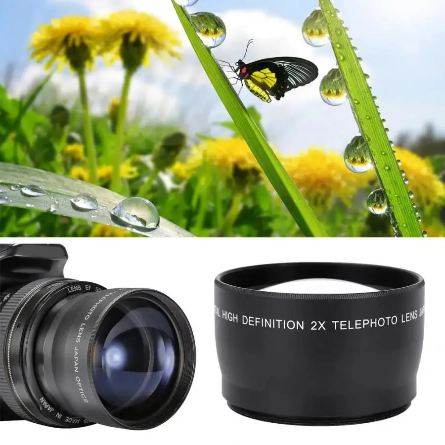 High Definition teleobjective lens Optics Teleconverter for DSLR and ...
