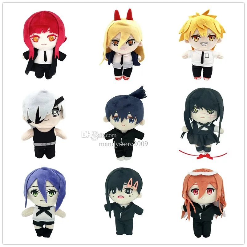 Kawaii Denji Makima Plushie 20CM Cartoon Chainsaw Man Soft Stuffed ...