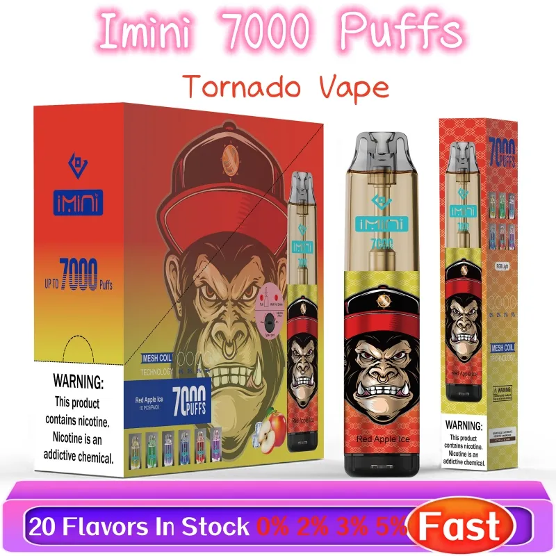 UK Puff 7000 Original Imini Tornado Puffs 7000 7k Puff Disposable E ...