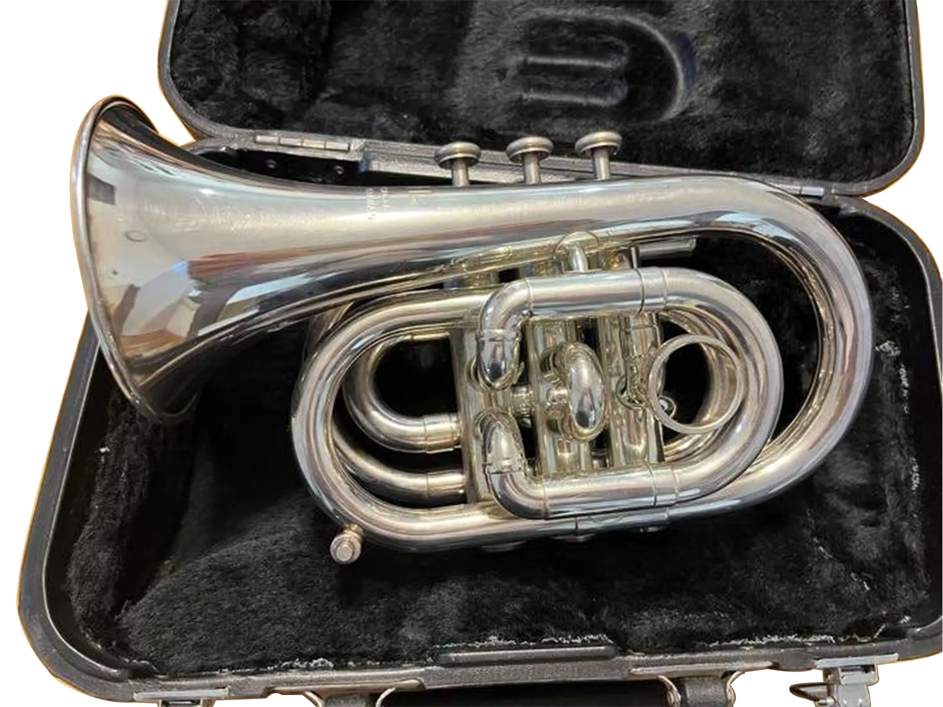 DHgate.com:Product Type JPT 416 Pocket Trumpet in Silver with Mouthpiece | Portable Brass ...