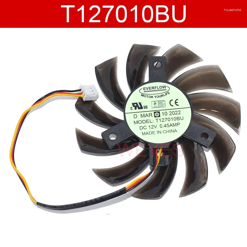DHgate.com:7.5cm 3-Pin DC12V 0.45A Everflow Graphics Cooling Fan ...