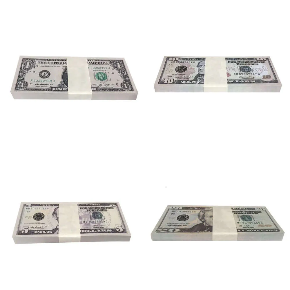 Realistic 3A New Fake Banknote Party Set 10, 20, 50, 200 US Dollar ...