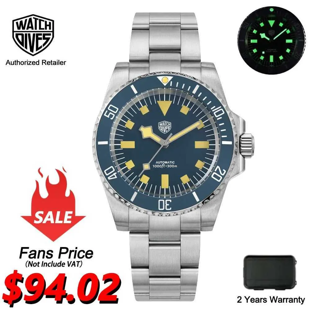 Retro Snowflake NH35 Mechanical Watch: Luminous Dive Watch For Men ...