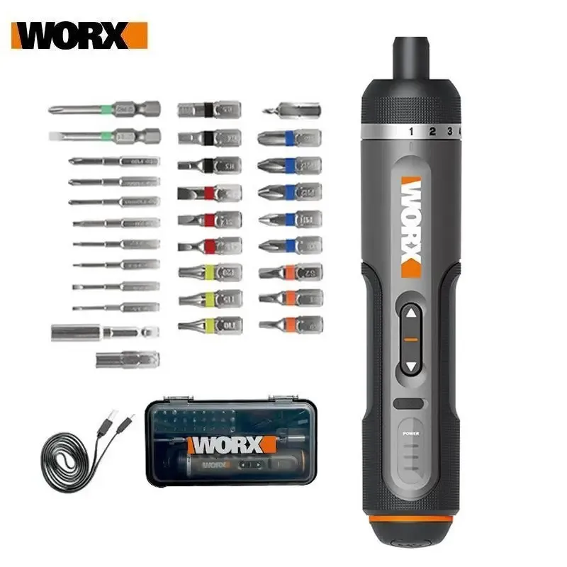 Compact Electric Power Screwdriver Set USB Rechargeable Cordless Driver ...
