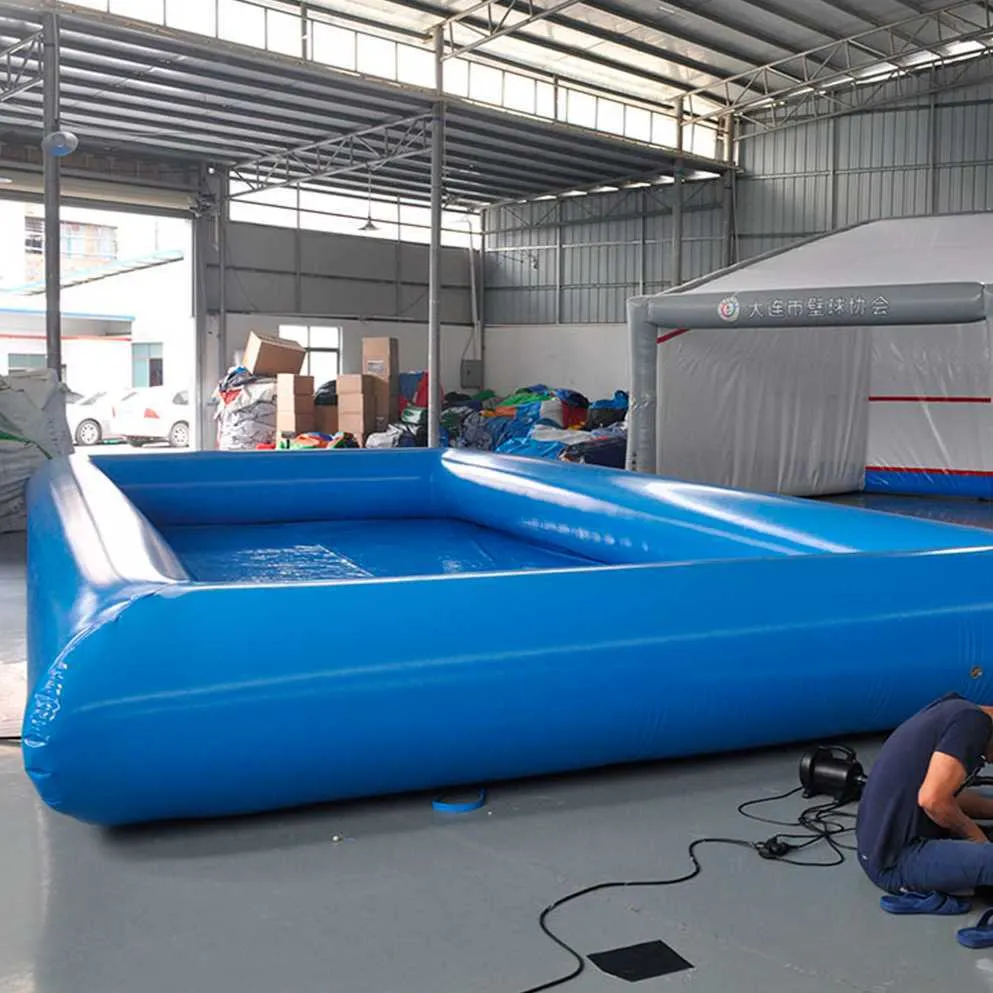 4x4x0.6m Square Blue Kids Big Inflatable Water Roller Walking Zorb Ball ...