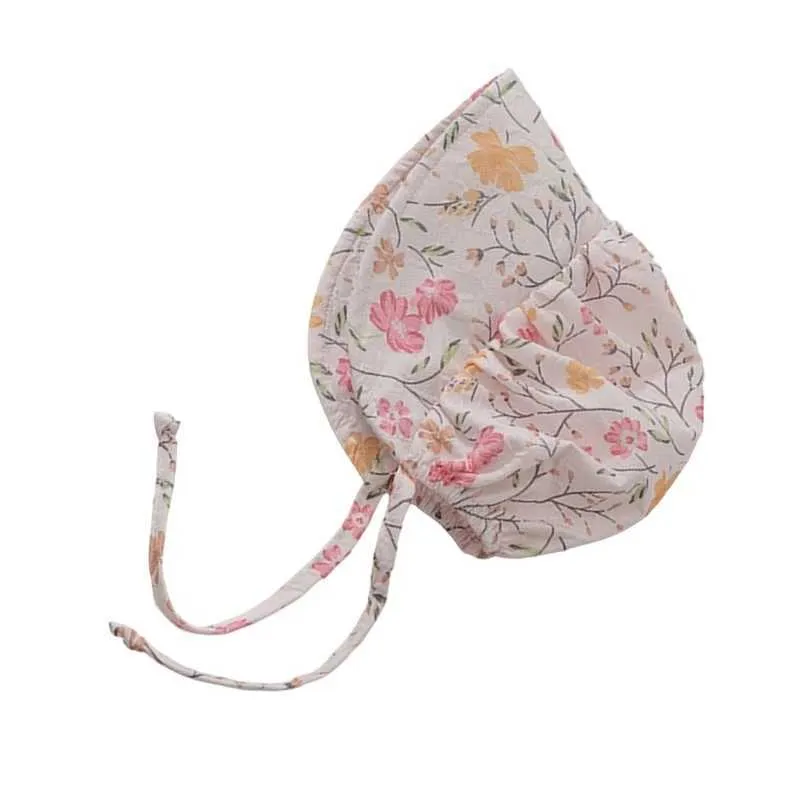 Breathable Newborn Bonnet Hat - Soft Cotton Baby Girl Hats for Summer ...