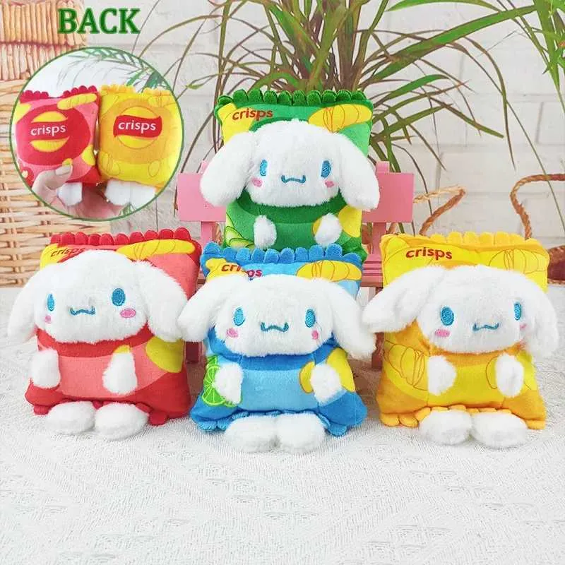 Kawaii Happy Potato Chips Cinnamoroll Peter Rabbit Soft Toy Keychain ...