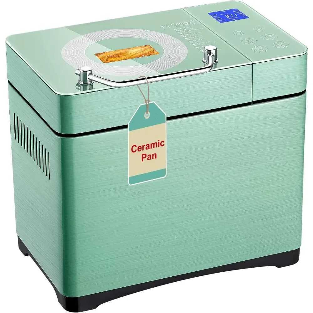 DHgate.com:2.2LB Large Bread Maker Machine-Dual Heaters 17-in-1 ...