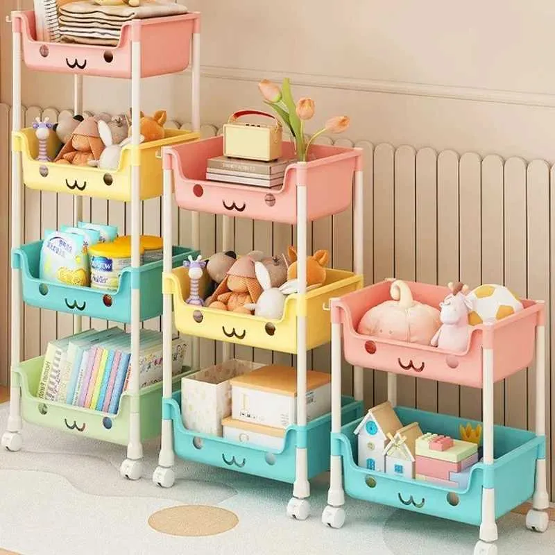Bamboo Toy Storage Trolley Kids Organizer With... From Fashion_world01 ...