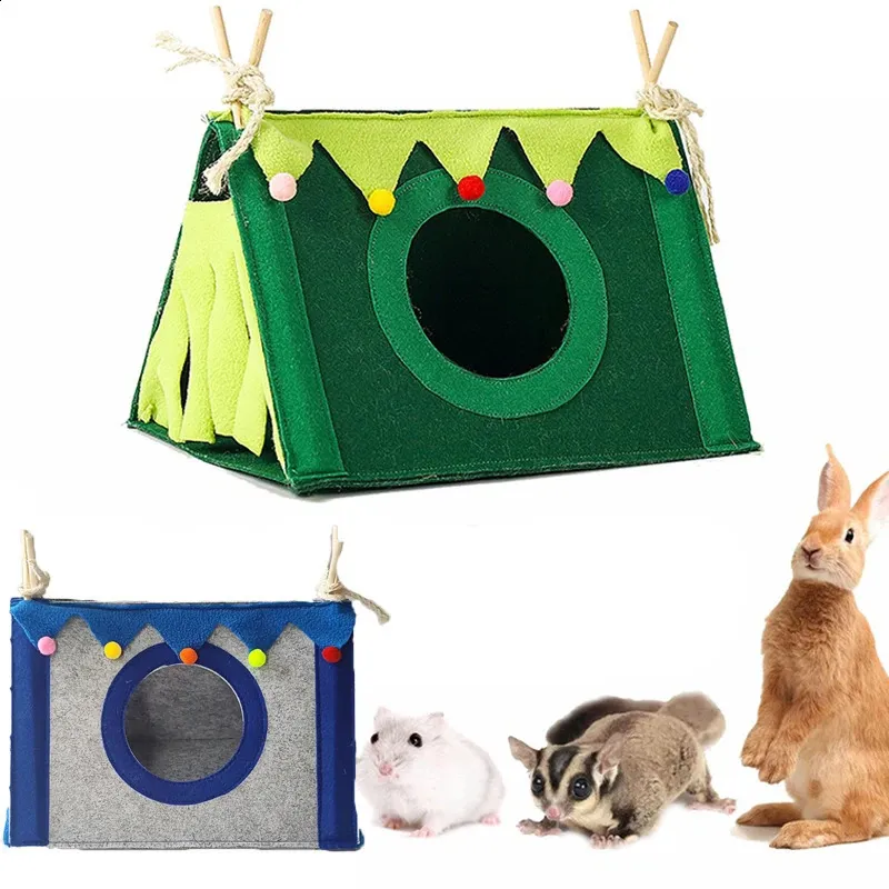 Small Pet Nest Felt Tent for Hamsters, Guinea Pigs, and Rabbits, 12 in ...