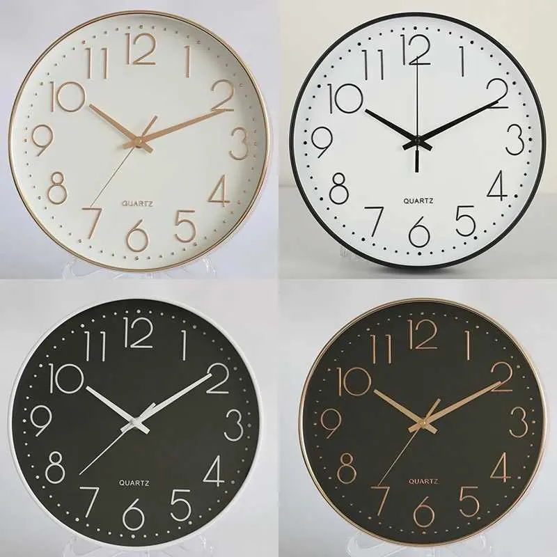 Modern Minimalist Wall Clock: Silent Quartz Movement, Perfect for ...